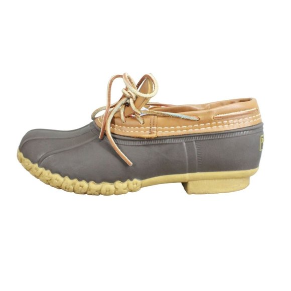 L.L. Bean | Shoes | Ll Bean Unlined Brown Leather Gumshoe Low Ankle ...
